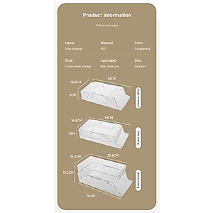 Double - Layer Soda Can Organizer - Auto Rolling - Best For Kitchen And Refrigerator Organizer