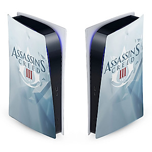 Head Case Designs Officially Licensed Assassin's Creed Animus III Graphics Vinyl Faceplate Sticker Gaming Skin Decal Cover Compatible With Sony PlayStation 5 PS5 Digital Edition Console