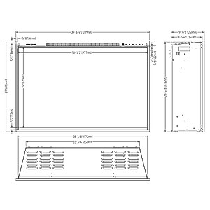 Modern Flames 42-in Redstone Built-In Electric Fireplace