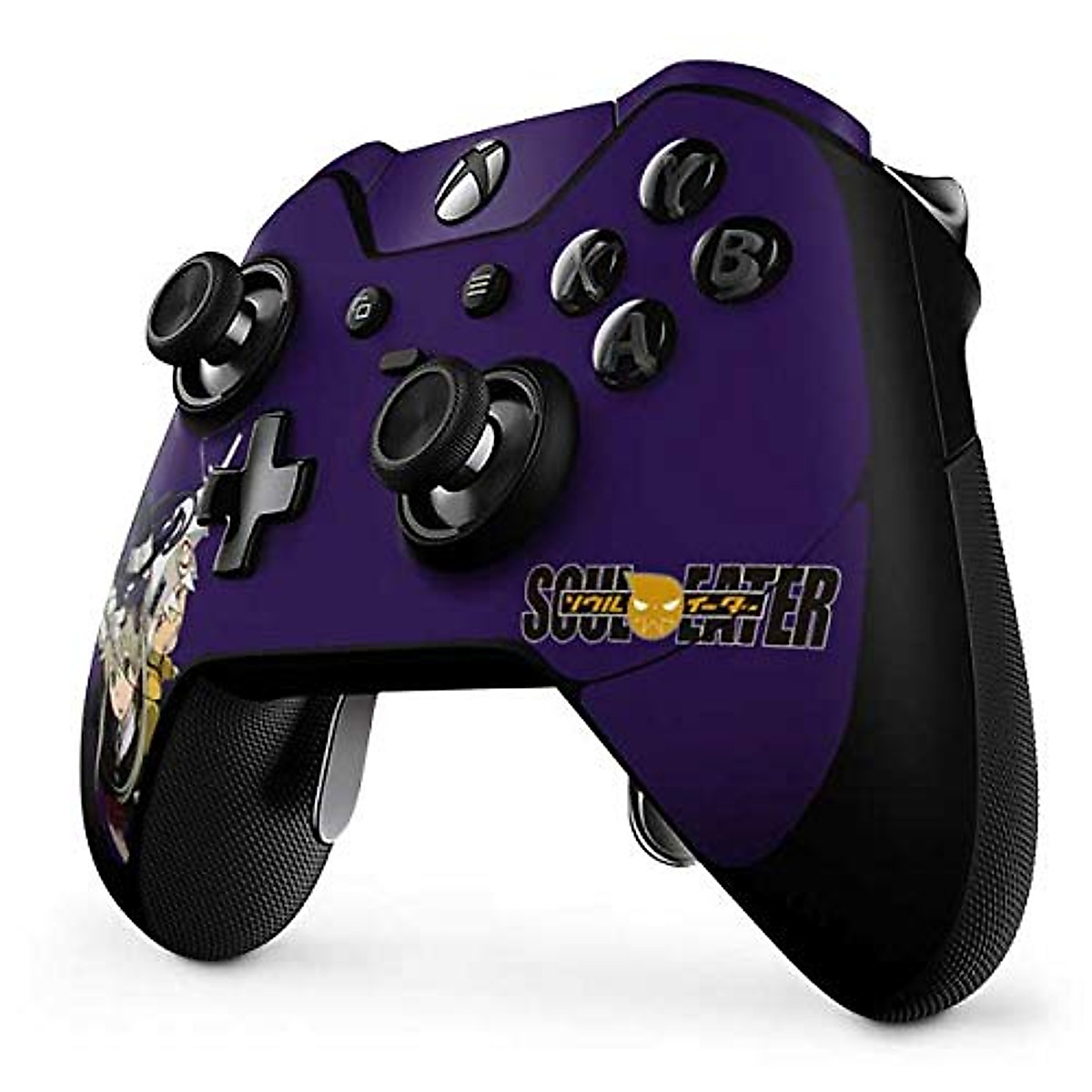 Skinit Decal Gaming Skin compatible with Xbox One Elite Controller - Officially Licensed Funimation Soul Eater Purple Design