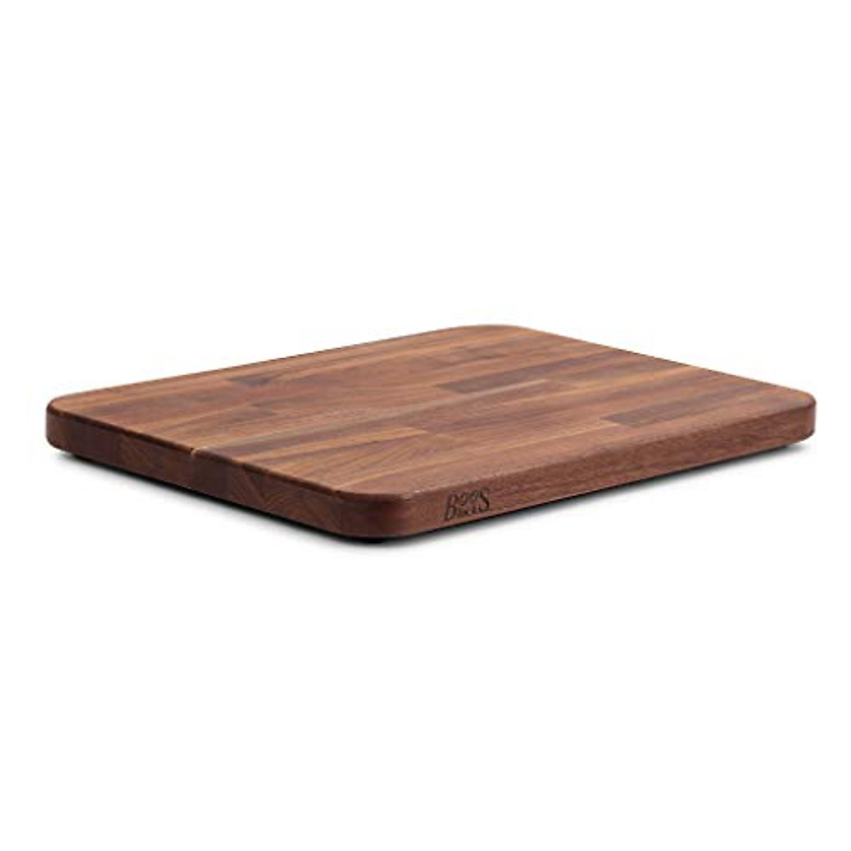 John Boos Block WAL-2317 Blended Walnut Wood Edge Grain Cutting Board with Feet, 23.75 Inches x 17 Inches x 1.5 Inches