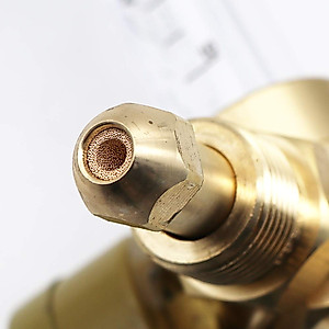 KIPA Argon Flowmeters Regulator with Gas Hose, Welding CGA580 Miller Lincoln Mig Tig, CO2 Argon Mixed Flowmeter Regulator, Accurate Gauge 0 To 4000 Psi Pressure,Durable Welding Gas Flowmeter Gauge