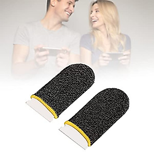 SALUTUY Game Control Sleeves, Comfortable Lightweight and Portable Game Finger Sleeves Wear-Resistant and Breathable for Mobile Game for Family