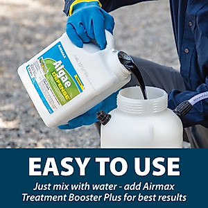 Airmax Algae Defense, EPA Registered Algaecide Pond & Lake Water Treatment, Floating Moss, Green Slime Scum & Chara Killer for Large Ponds & Lakes, Outdoor Liquid Spray Copper Based Solution, 1 Gallon