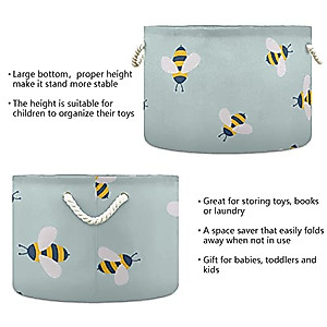 xigua Cotton Rope Basket Bee Baby Laundry Basket Blanket Kids Toy Storage Basket Glove Box