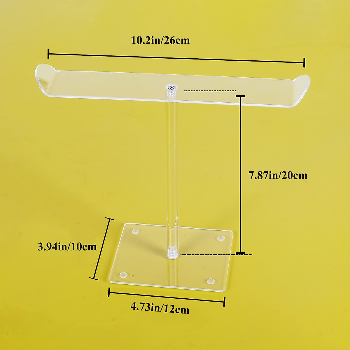 LOVNFC Headband Holder, Hair Accessories Organizer Acrylic Clear Hairband Hair Hoop Display Stand with for Girls Women