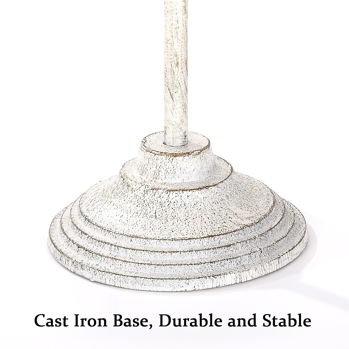 Wreath Stands for Display, Retro White Standing Wreath Holder, Wrought Iron Wreath Hanger Stand, Fleur-De-Lis Tall Floor and Tabletop Christmas Wreath Stands for Porch, New Year Wreath, Party Decor