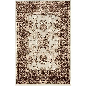Unique Loom Rushmore Collection Area Rug - Lincoln (3' 3" x 5' 3" Rectangle, Cream/Beige)