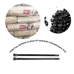 HS 6 Inch Releasable Cable Ties Adjustable Wire Cable Tie (100 Pack) 50 Pound Heavy Duty Wire Twist Ties Reusable Zip Ties Small for Pc,Cord,Black