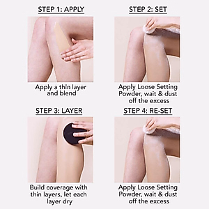 Dermablend Leg and Body Makeup Foundation with SPF 25, 40N Medium Natural, 3.4 Fl. Oz.