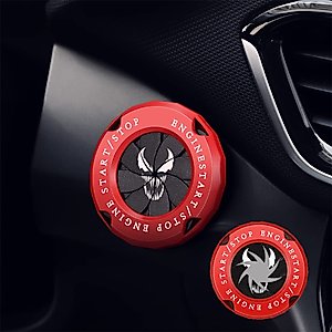 SEICAROO Push to Start Button Cover,Spin Engine Start Stop Button Cove, Rotary Car Start Button Cover,Engine Start Button Cover for Venom Car Interior Accessory