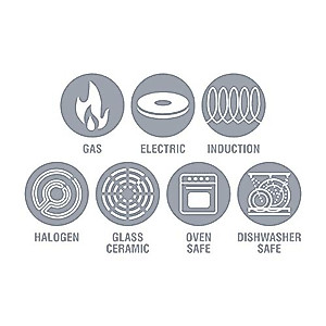 MAGMA Products, A10-362-IND 7 Piece Induction Cook-Top Gourmet Nesting Stainless Steel Cookware Set, Black