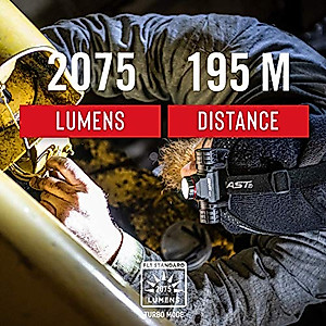 Coast® XPH34R 2075 Lumen USB-C Rechargeable-Dual Power LED Headlamp withPURE Beam® Twist Focus™ and Magnetic Base