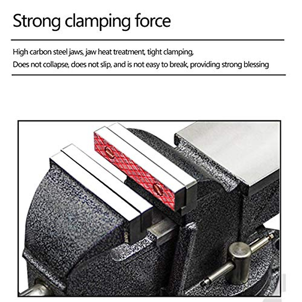 LEISHENT Bench Vise Heavy-Duty Utility Combination Pipe and Bench Vise,Ball Milled cast Iron Material,6inch