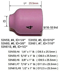 RIVERWELD TIG Gas Lens Collet Body 45V 13N Series Alumina Ceramic Cup 13N 53N 796F Series Assorted Size Kit Fit SR WP 9 20 25 TIG Welding Torch 46pcs