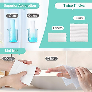 Tahoe Trails Disposable Face Towel, Soft Dry Wipe, Lint Free, Dry Wet Use for Sensitive Skin, 80Count Cotton Facial Tissue, Makeup Removing, Surface Cleaning 5.91 * 7.87inch, 80