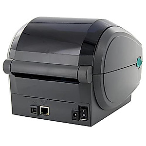 ZEBRA GK420D Direct Thermal Only Desktop Printer - USB and Ethernet Connectivity, 203 dpi, 8 IPS, 4.09" Max Print Width, Monochrome Barcode Label Printer, Grey - GK42-202210-000 YKGAV