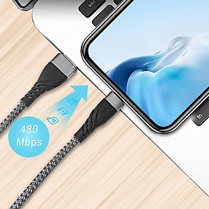 SUMPK Android Micro USB Cable [3 Pack/3.3ft], Micro USB to USB A Charger Cord QC3.0 Fast Charging Data Sync Cables Compatible for Samsung, Galaxy S6 Edge J7 Note 5,Kindle