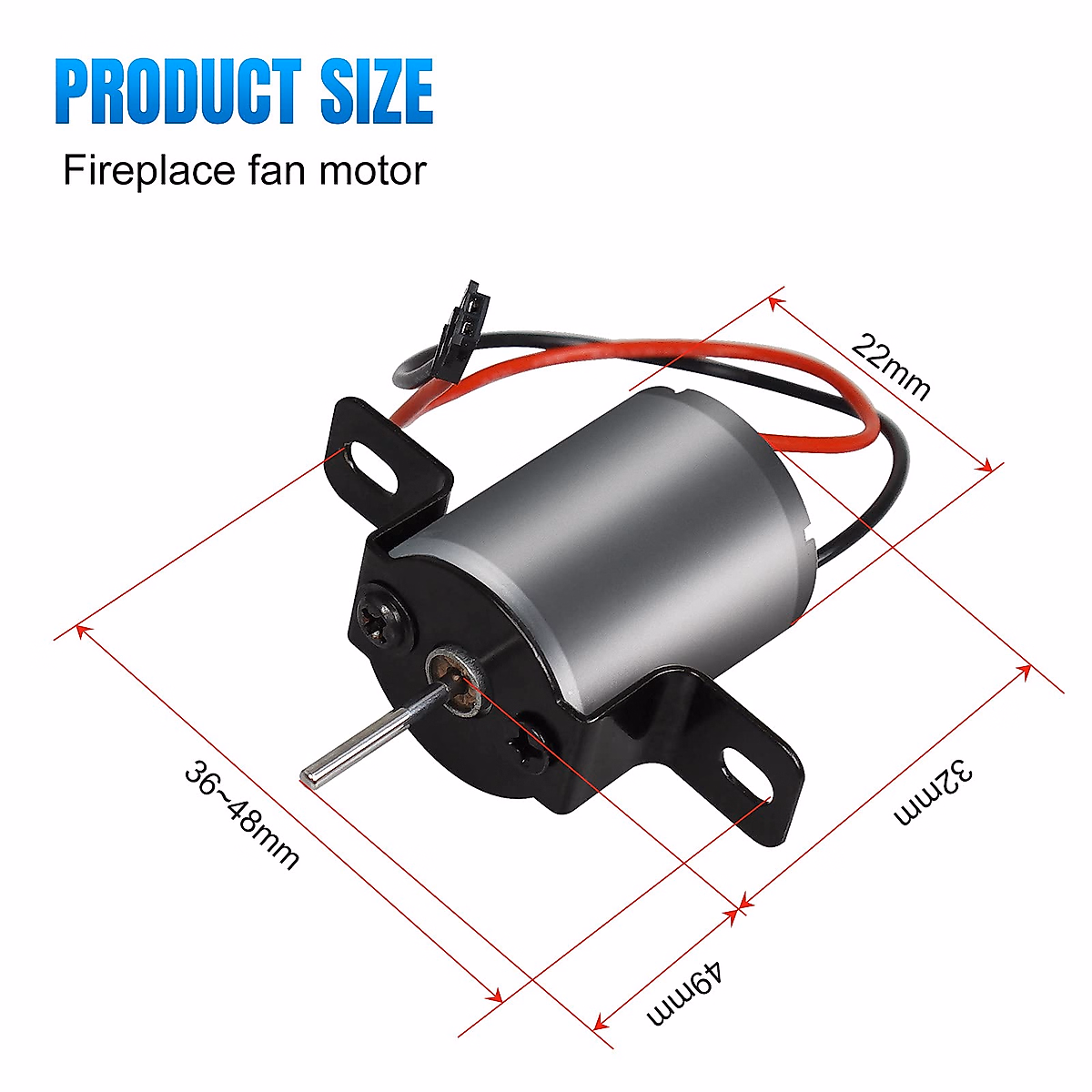 Fireplace Fan Accessories Motor and Power Generation sheet/4-Blade Heat Powered Stove Fan for Wood/Log Burner