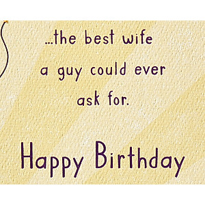 American Greetings Birthday Card for Wife (Beauty and Brains)