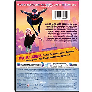 Spider-Man: Across The Spider-Verse - DVD + Digital