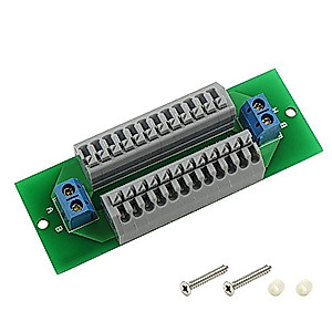 PCB008 1X 12 Position Prewired Power Distribution Board Block 2 Inputs 2 x 13 Outputs for DC AC Voltage New