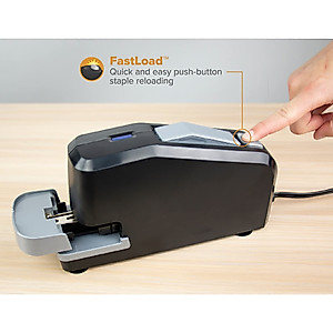 Bostitch Office Impulse Heavy Duty Electric Stapler Value Pack, 30 Sheet Capacity, Includes 5,000 Staples & Staple Remover, No-Jam, Faster Stapling, Black