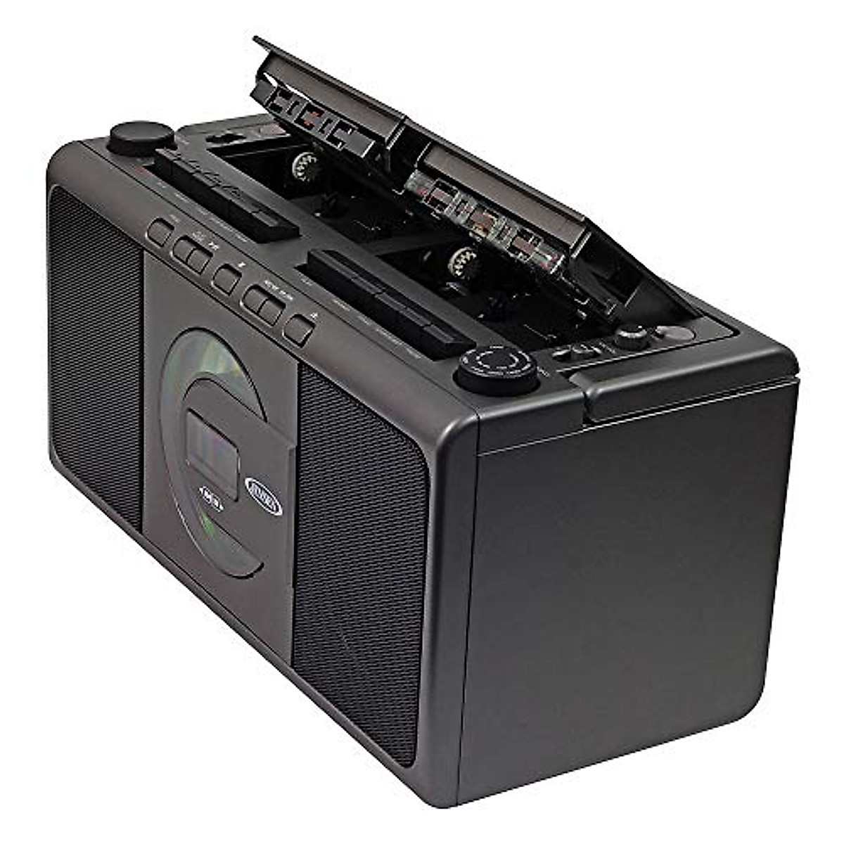 JENSEN MCR-1000 Portable Stereo CD Player Dual Cassette Deck Recorder with AM/FM Radio