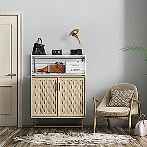 SweeTinytwo Wall Cabinet, Medicine Cabinet, Kitchen Wall Cabinet, Bathroom Wall Cabinet, Wall Floating Nightstand, Metal Cabinet with Large Capacity, Matches Variety of Decors (53 * 27 * 35cm,Black)