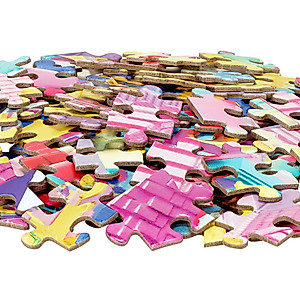 Mattel Games Polly Pocket Mattel Jigsaw Puzzle with 500 Interlocking Pieces & Mini-Poster, Image of 10+ Playsets with Dolls, For Collectors & Kids Ages 8 Years Old & Up