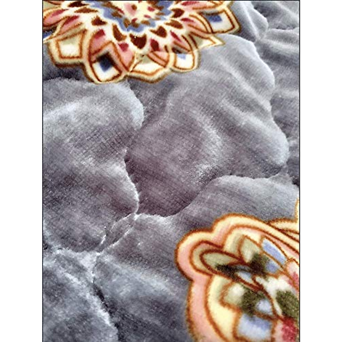 Empire Thick Padded Islamic Muslim Prayer Rug- Gray