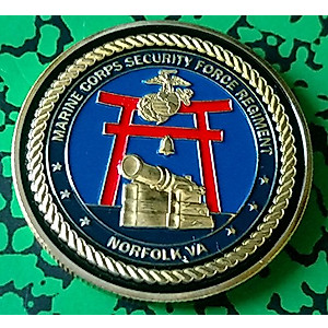 Marine Corps Security Force Regiment Military Colorized Challenge Art Coin