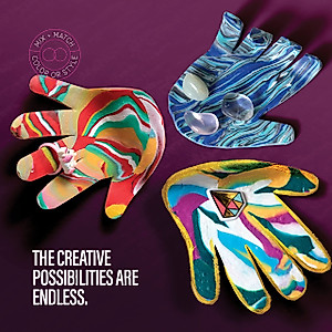 Craft & Clay Handprint Dish Kit - Arts and Crafts for Kids - Make Your Own Hand Bowls - Preteen Girls Art Activities Kits - Best Christmas Gifts for Ages 6, 7, 8, 10-12 - Tween Kid DIY Clay Activity