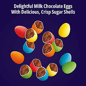 Cadbury Mini Eggs Milk Chocolate – Pack of 2 Rainbow Delicious Chocolate Eggs with Rainbow Coating for Stocking Stuffers, Easter Basket