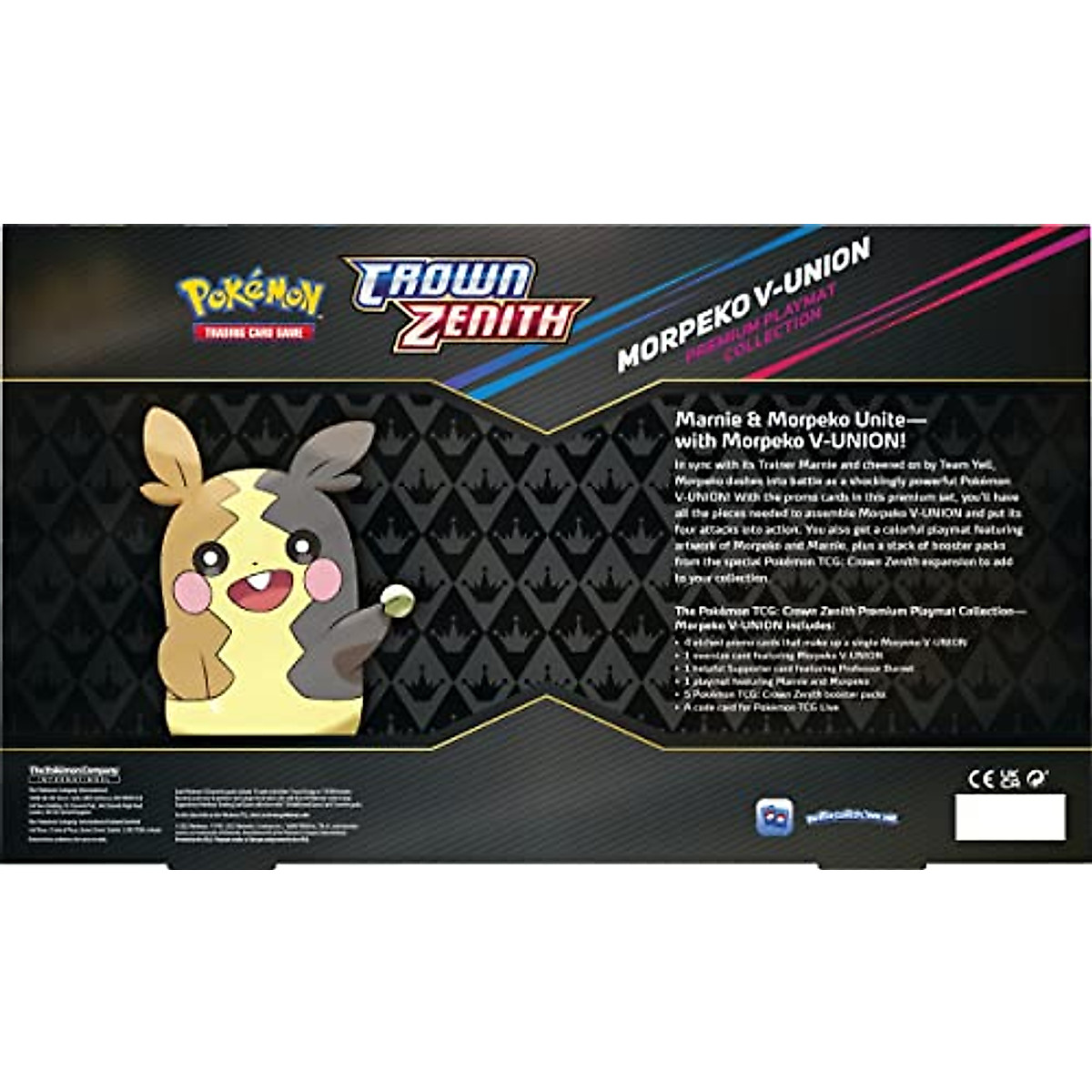 Pokemon TCG: Crown Zenith Premium Playmat Collection Morpeko V-Union Box