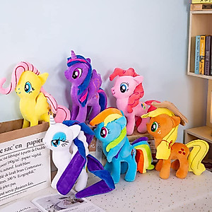 Little Horse Plush Toy 50cm Friendship Movie Feature Character Doll Action Figure Model Toy (Fluttershy)