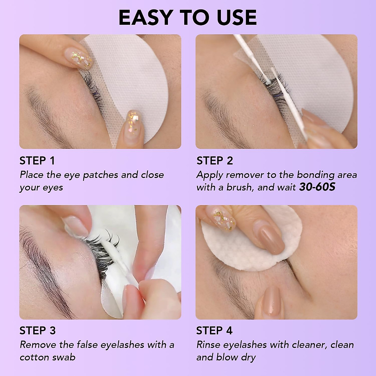 SUMFORMI Eyelash Extension Remover Cream Lash Remover 30-60s Fast and Safe Dissolve -10g Lash Glue Remover Cream Low Irritation Cream for Sensitive Skin Professional Use Only Eyelash Remover