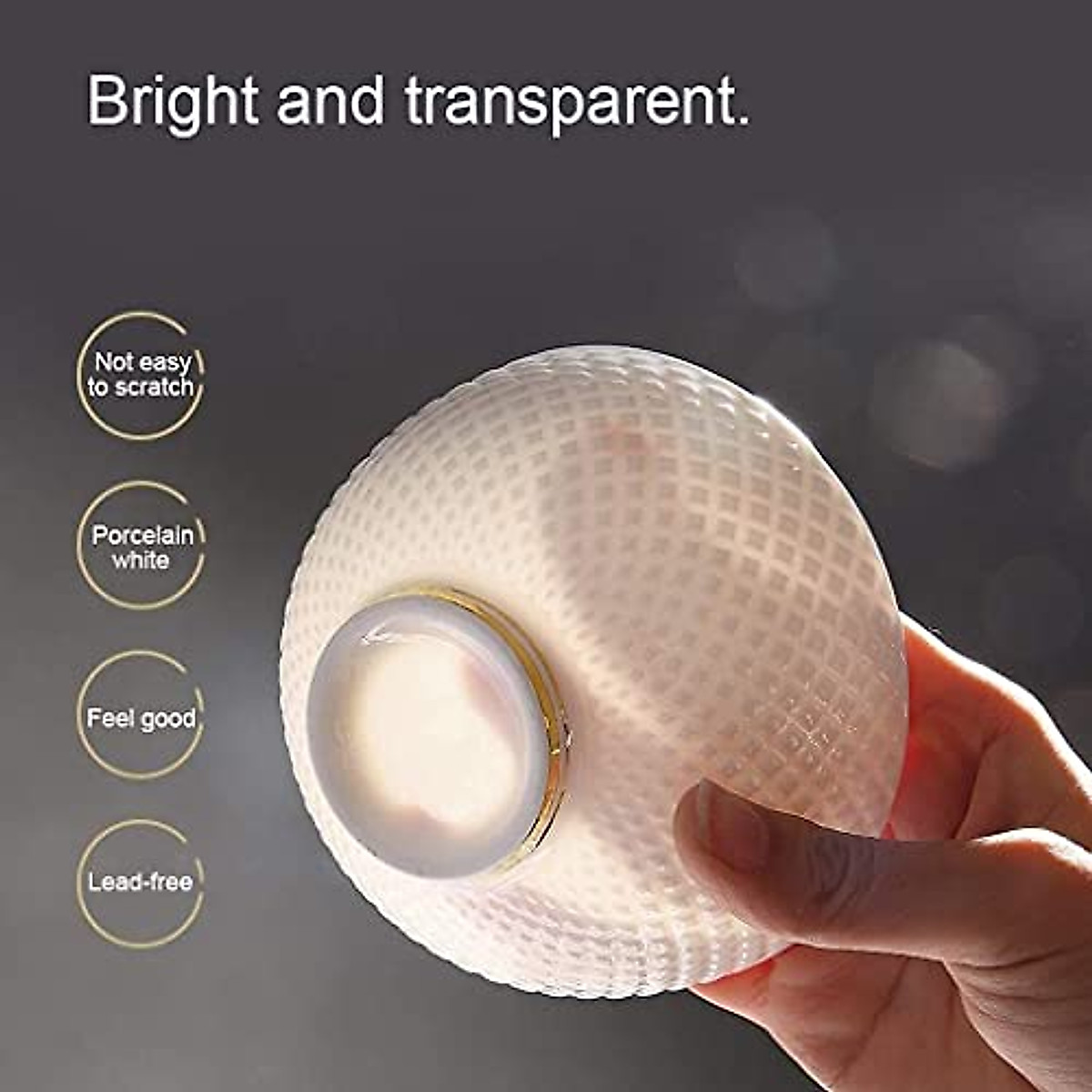 GagalU Plate Set –Ceramics Dinner Sets Ceramics Dinnerware Set,Bowl/Dish/Soup Pot/Spoon|Dinner Sets,White Embossed Gold Rim Pattern Porcelain Combination Set,49pieces