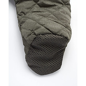 URBAN REPUBLIC Baby Boys' Pram Snowsuit - Quilted Fleece Lined Snowsuit with Gloves - Outerwear Coveralls (Sizes: 3-9M), Size 6M, Olive