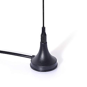 Bingfu Dual Band VHF UHF 136-174MHz 400-470MHz Ham Radio Antenna Handheld Two Way Radio Magnetic Base SMA Male Antenna for Ham Radio Walkie Talkie Icom Yaesu Vertex Standard Horizon Marine VHF Radio