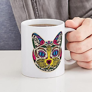 CafePress Multicolored Cat Ceramic Coffee Mug, Tea Cup 11 oz