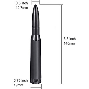 Bingfu Car Truck Bullet Antenna Mast Vehicle Antenna Replacement for Ford F Series F150 Raptor F250 F350 F450 Super Duty Ranger Explorer Dodge RAM 1500 2500 3500 Heavy Duty Classic Pickup Trucks