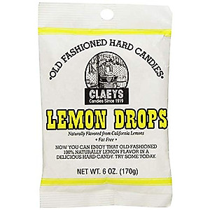 Claey's Old Fashioned Hard Candy Lemon, 6 Ounce - 5 Pack