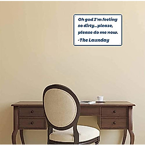 Im Feeling Dirty 12" x 8" Funny Laundry Tin Sign Laundry Room Farmhouse Home Decor
