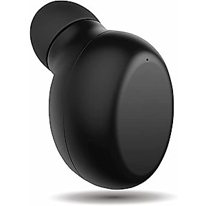 XBAKE Single Bluetooth Earbud, Mini Invisible Wireless Headset, Smallest in-Ear Headphone, Sports Earpiece with Mic, 8 Hrs Playtime, for Car Vehicle Business, Waterproof Earphone for Android iPhone