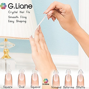 Glass Nail File With Austria Crystals – G.Liane Professional Crystal Fingernail Files In Aluminum Case Perfect Manicure Set For Women Men Kids Nail Care Gift Set (Pink Seahorse)