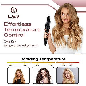 Look Extremely VIP 360 Two Way Rotating Professional Hair Curling Iron Curler - Heatless Hair Curler | Curling Wand | Look Extremely VIP 360 Airflow Styler Curling Iron (Black)