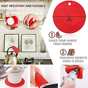 Jar Opener Can Opener Bottle Opener Lid Opener Kit with Non Slip Silicone Handle Easy to Twist for Children, Elderly, Weak Hand and Arthritis Sufferers (4 Pack)