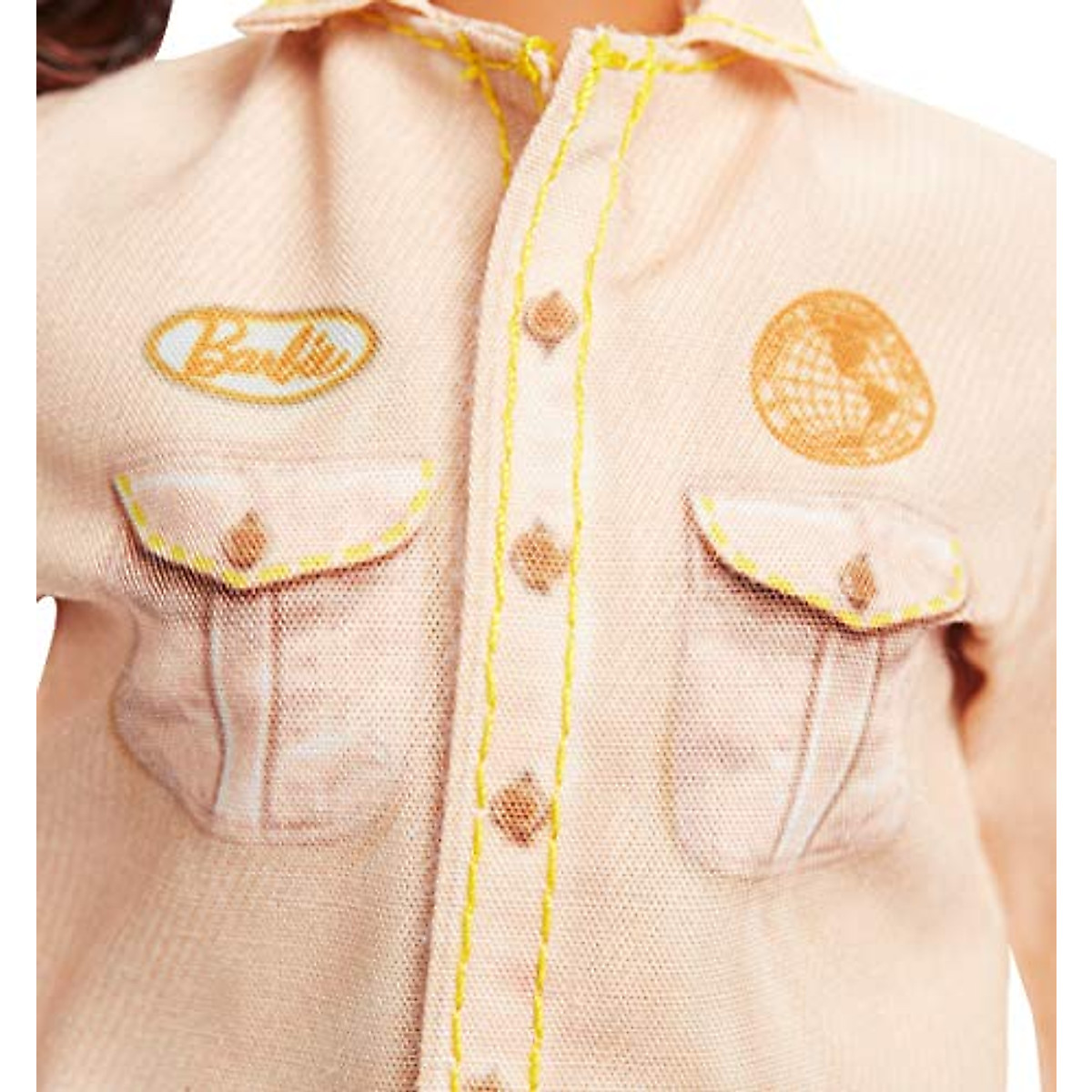 Barbie Wildlife Conservationist Doll, Brunette with Monkey and Notebook, Inspired by National Geographic for Kids 3 Years to 7 Years Old