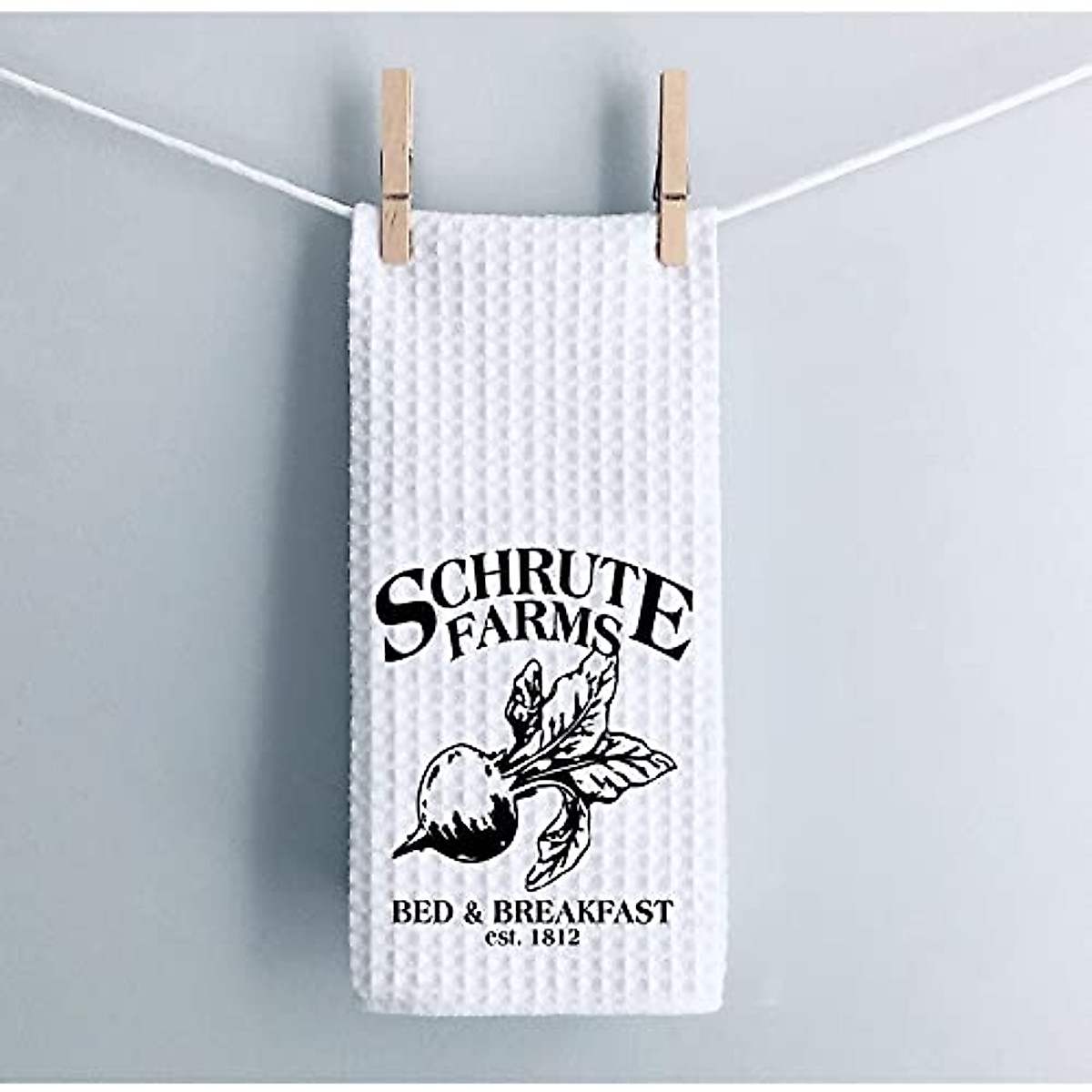 WCGXKO Funny TV Show Inspired Schrute Farms Bed & Breakfast Dwight Office Towel Housewarming Gift (Schrute Farms)
